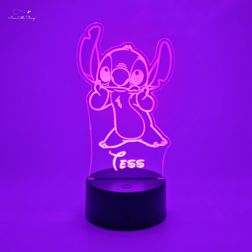 Gepersonaliseerde RGB LED lamp Stitch | Snelle levering | Nice Little ...