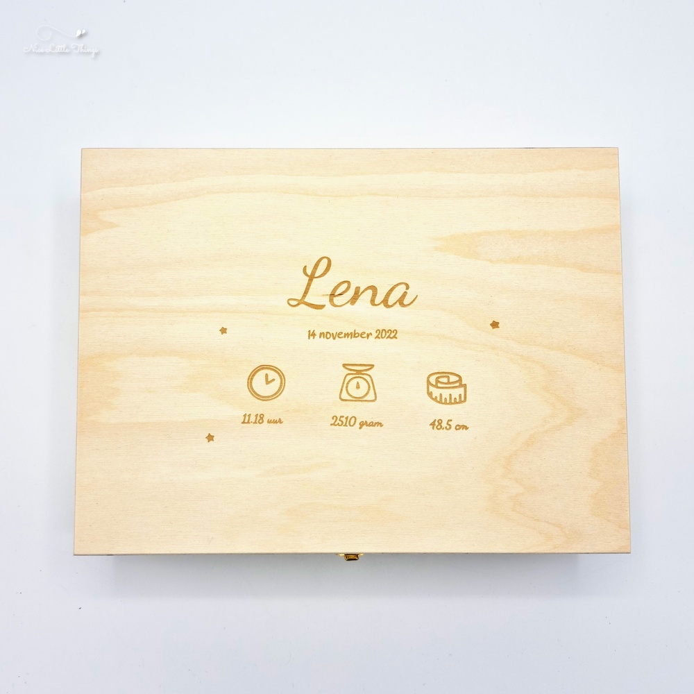 Memorybox met Naam en Afbeelding | Snelle levering | Nice Little Things