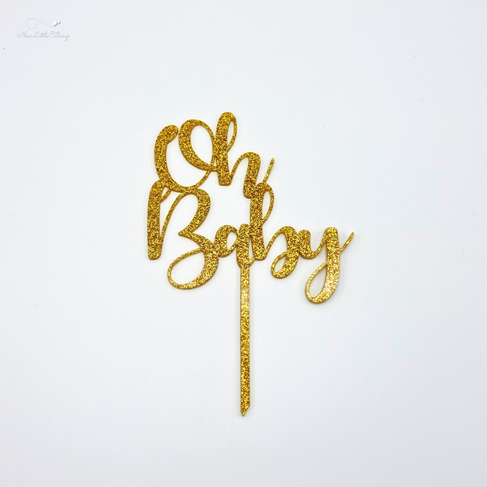 Cake topper Oh Baby | Fast delivery | Nice Little Things
