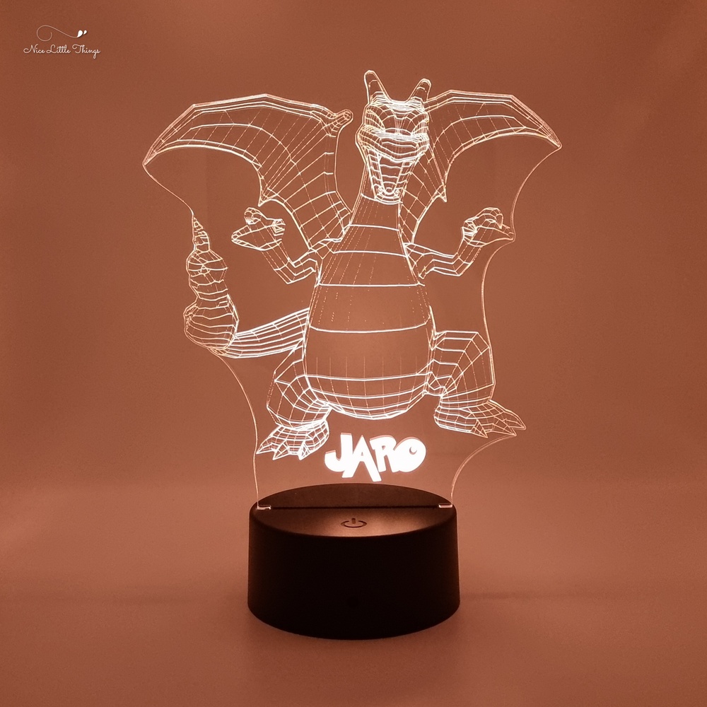 Gepersonaliseerde RGB LED lamp Pokemon Charizard | Snelle levering ...