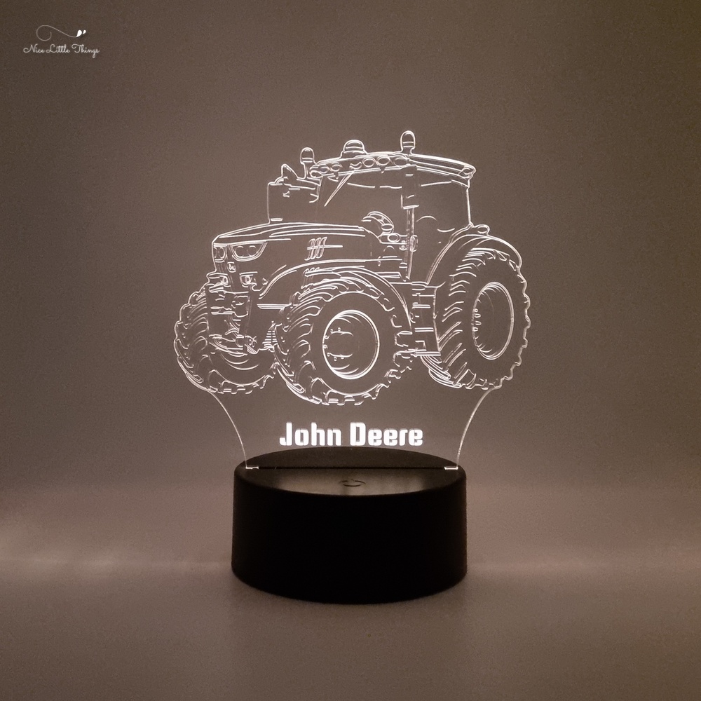 Gepersonaliseerde RGB LED lamp JOHN DEERE Tractor | Snelle levering ...