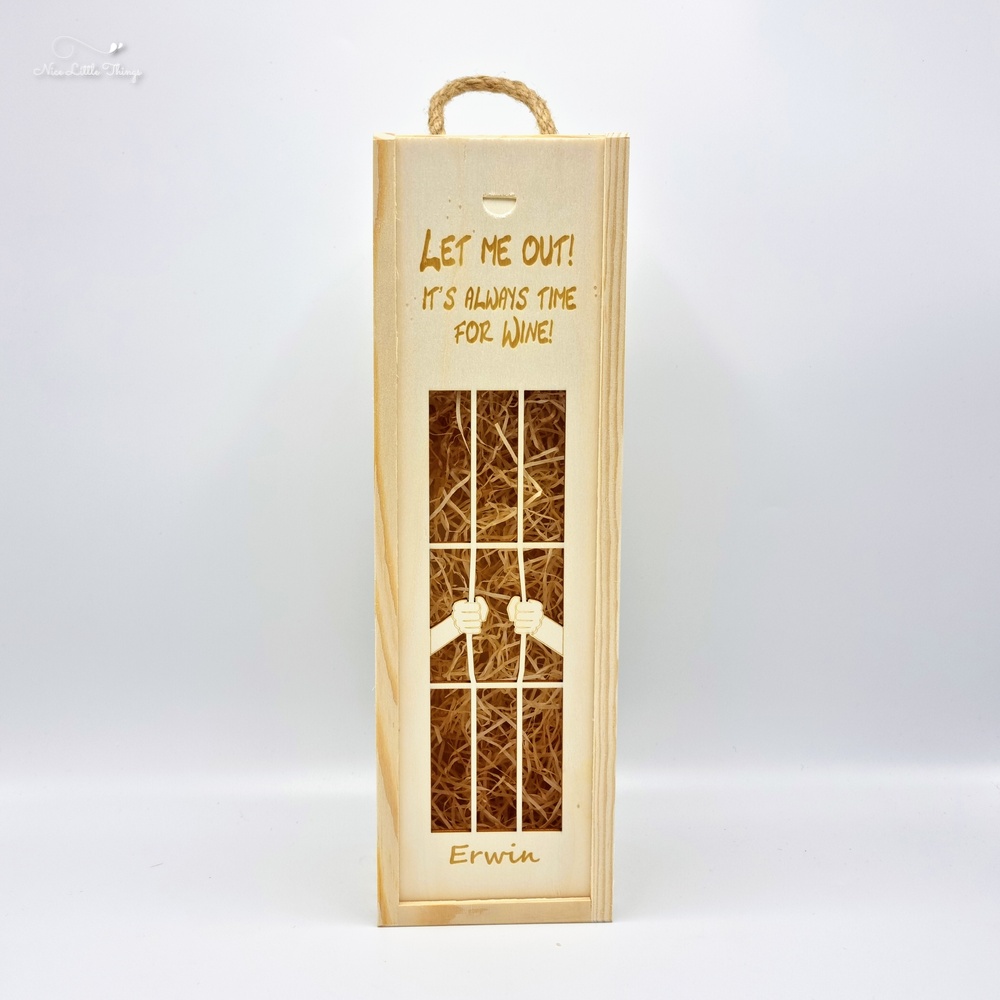 Boîte à vin personnalisée - Prison | Livraison rapide | Nice Little Things