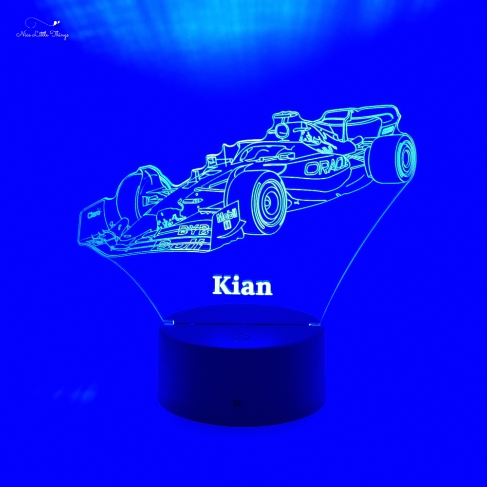 Gepersonaliseerde RGB LED Lamp - Formule 1 Red Bull Racing Team ...
